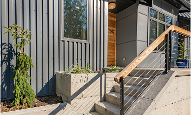 Warranty-backed metal exterior installation.